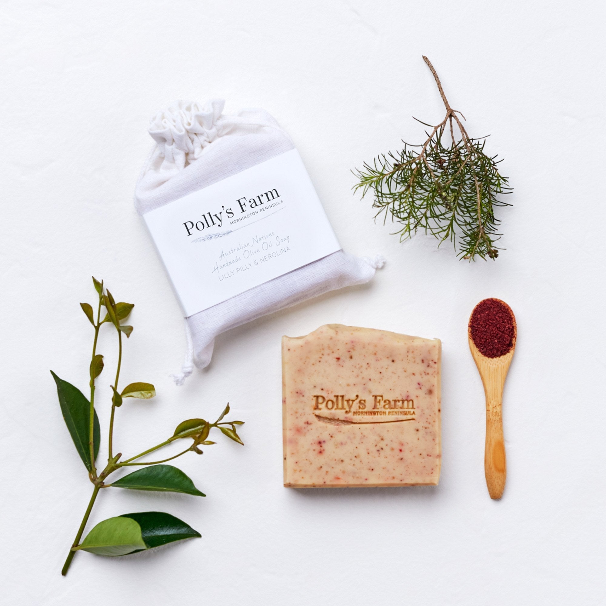Polly's Farm Lilly Pilly & Nerolina Soap (110g)
