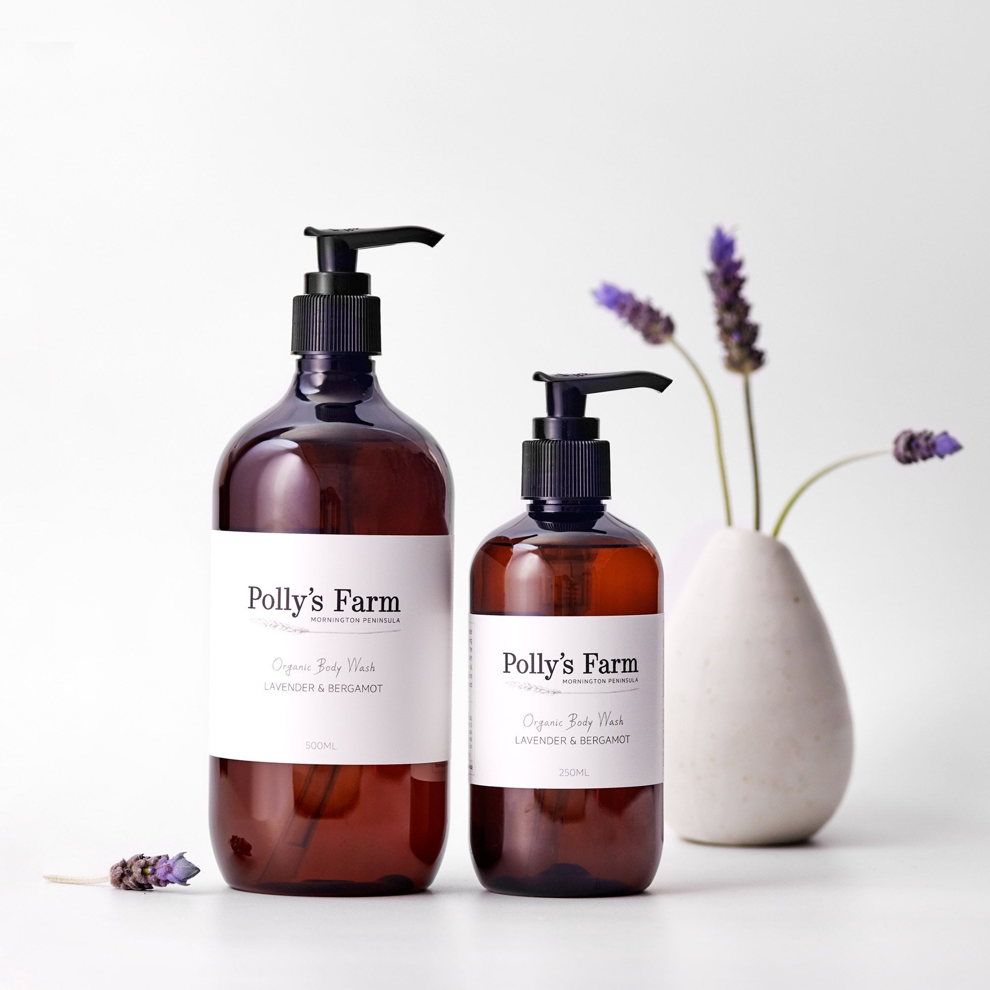 Polly's Farm Organic Lavender & Bergamot Body Wash